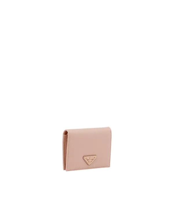 Prada Logo Plaque Small Wallet