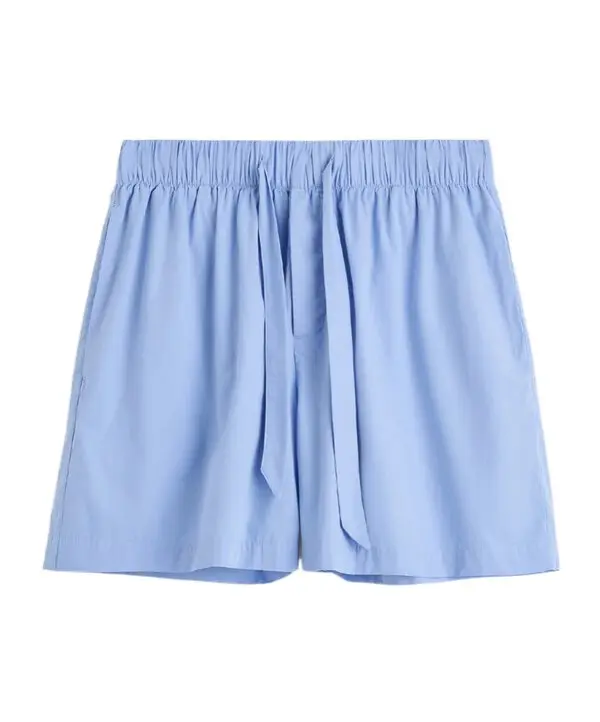 TEKLA Poplin Pajama Pants - Blue
