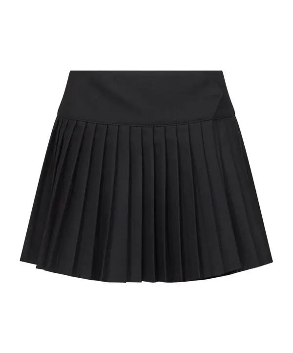 Off-White Pleated Skirt With Logo Detail
