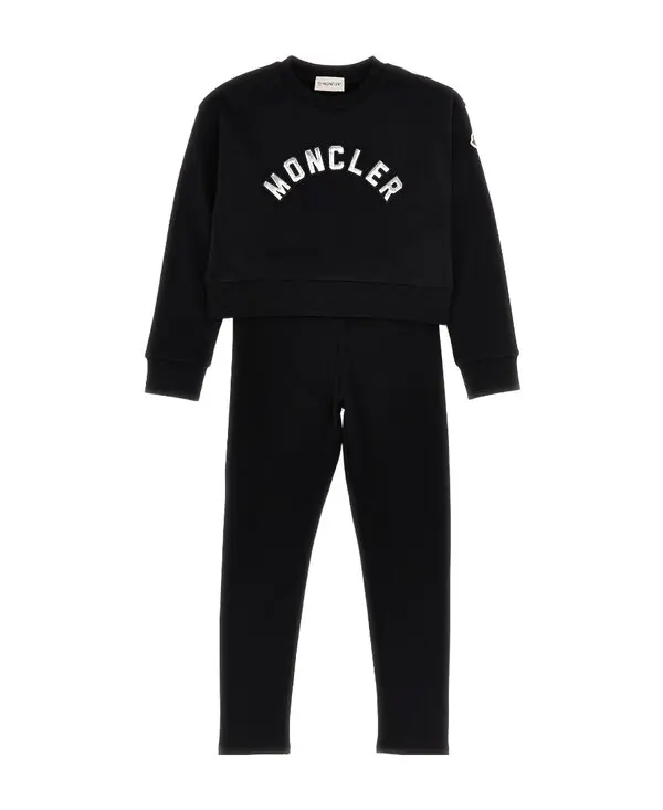 Moncler Embroidered Logo Tracksuit - Black