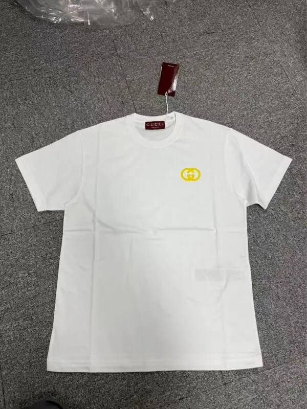 Gucci Crewneck Jersey T-shirt With Interlocking G Detail - White