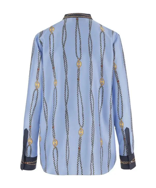 Gucci Chain Print Long Sleeve Shirt