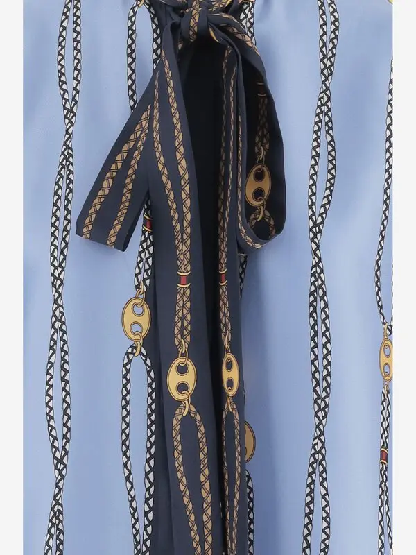 Gucci Chain Print Long Sleeve Shirt