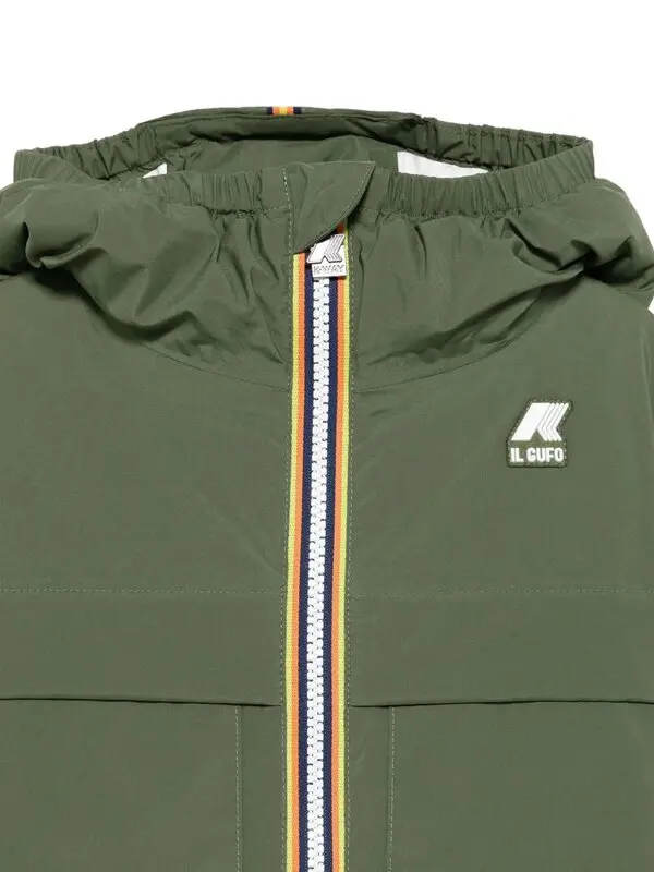 IL GUFO X K-way Hooded Jacket With Zip Closure And Logo Detail