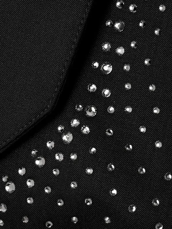 Attico Crystal-embellished Twill Bomber Jacket