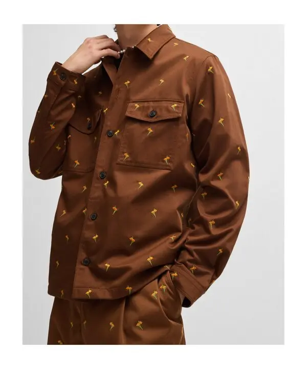 Hugo Boss Floral Embroidery Shirt