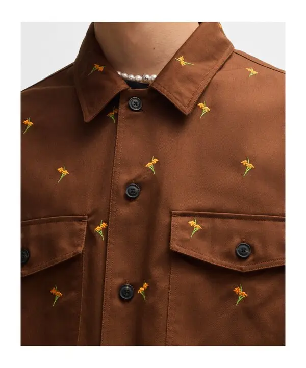 Hugo Boss Floral Embroidery Shirt