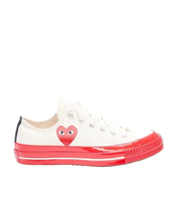 CONVERSE X COMME DES GARONS PLAY Chuck 70 Low-top Sneakers - Red