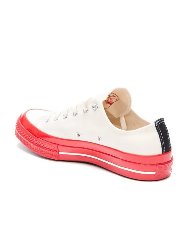 CONVERSE X COMME DES GARONS PLAY Chuck 70 Low-top Sneakers - Red