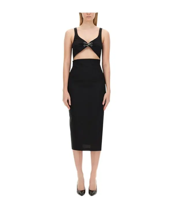 Moschino Sleeveless Cut-out Midi Dress
