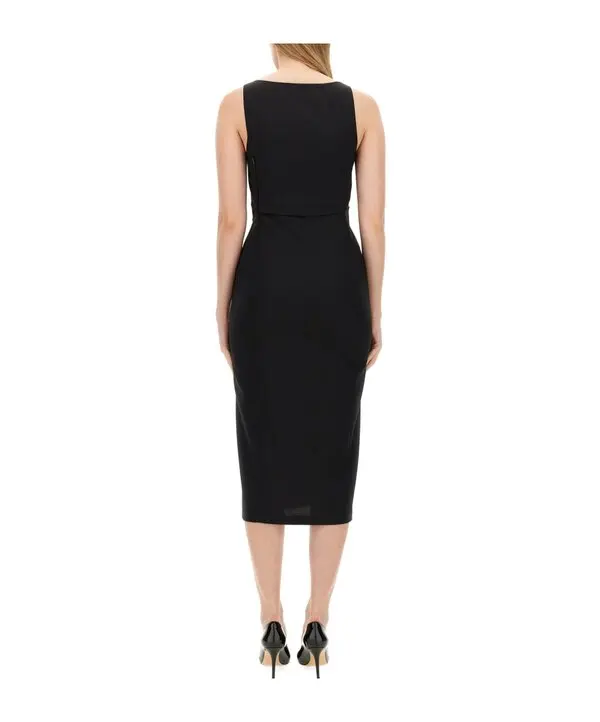 Moschino Sleeveless Cut-out Midi Dress
