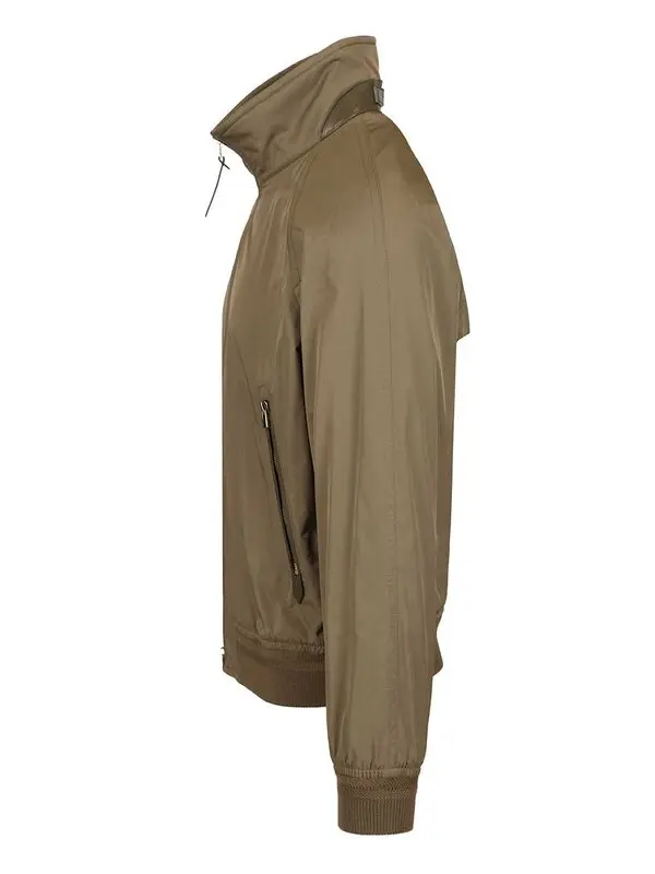 TOM FORD Long-sleeved Zip-up Jacket - Gray