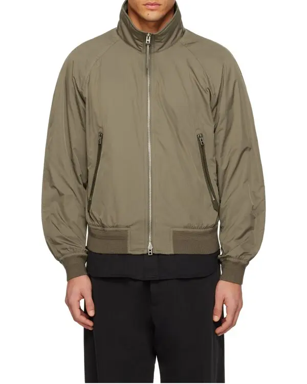 TOM FORD Long-sleeved Zip-up Jacket - Gray