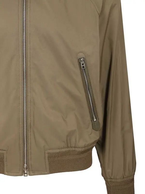 TOM FORD Long-sleeved Zip-up Jacket - Gray