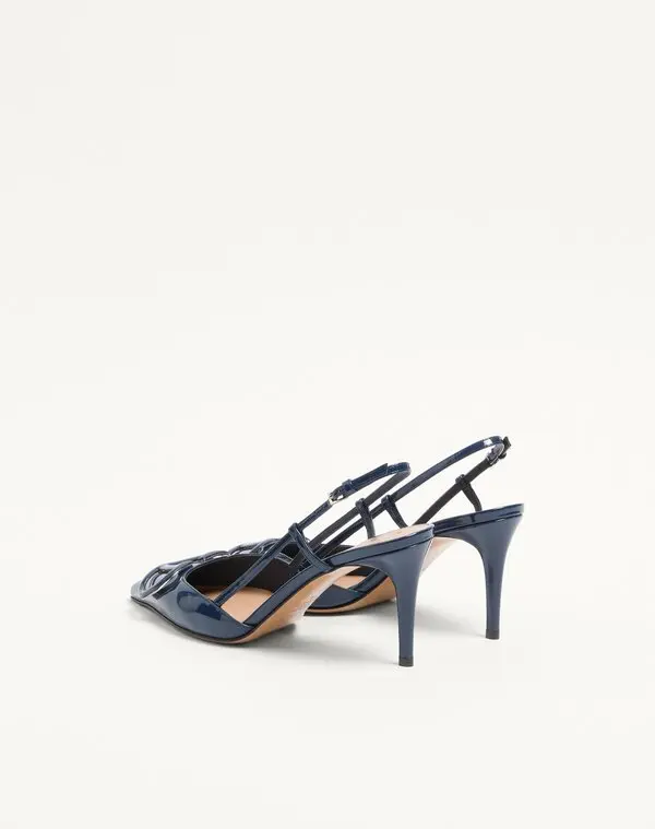 Valentino Garavani Vlogo Signature Slingback Pumps - Blue