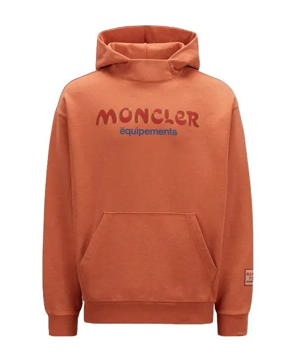 Moncler Logo Hoodie - Brown