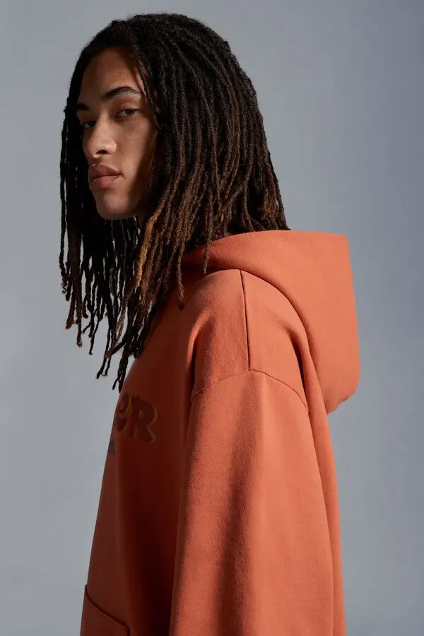 Moncler Logo Hoodie - Brown