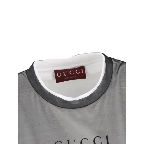 Gucci Sheer Jersey T-shirt - Gray