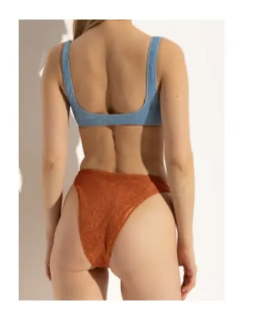 Oseree Sparkling Two-tone Bikini - Blue