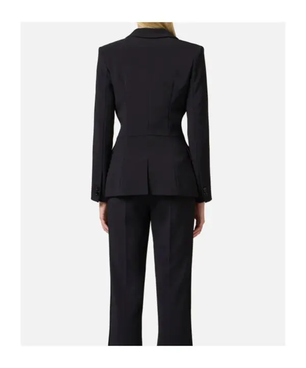 Elisabetta Franchi Satin Bands Crêpe Jacket