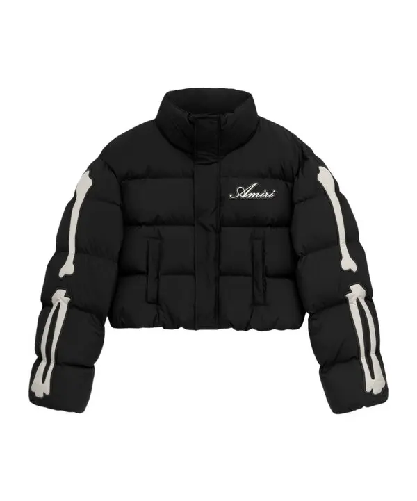 Amiri Padded Jacket With Bone Detail