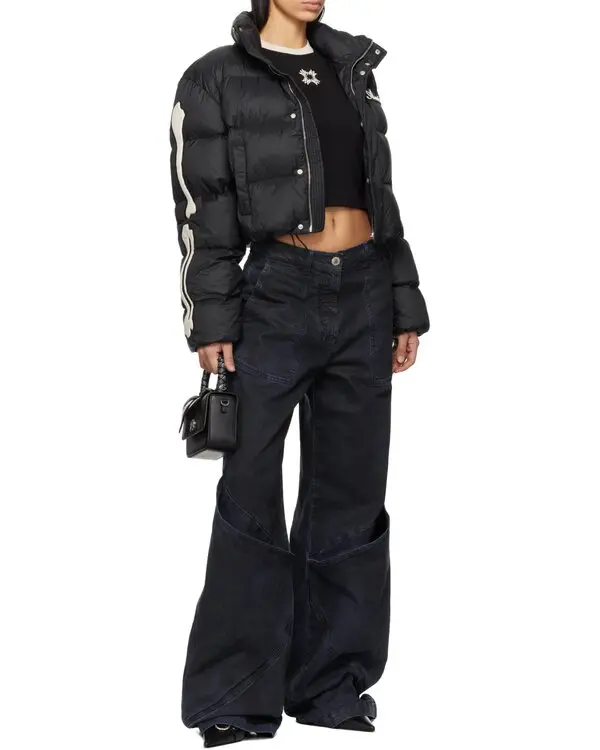 Amiri Padded Jacket With Bone Detail