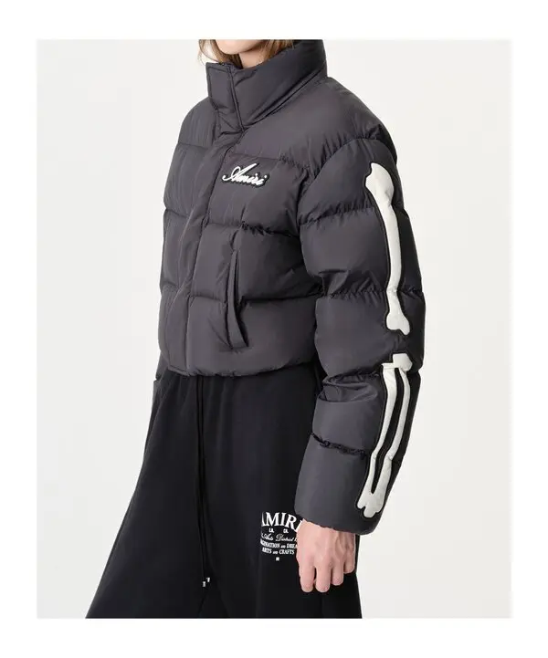 Amiri Padded Jacket With Bone Detail