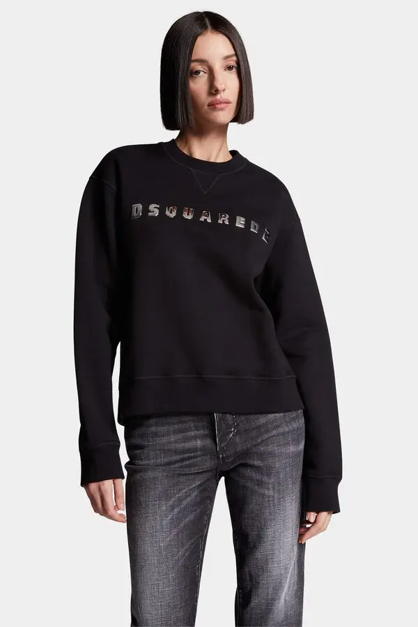 Dsquared2 Logo Detailed Crewneck Sweatshirt