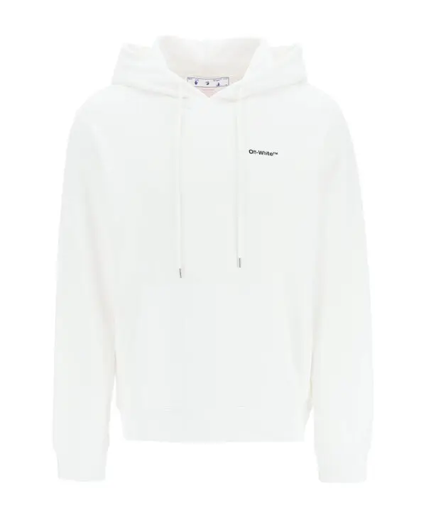 Off-White Logo-print Drawstring Hoodie - White