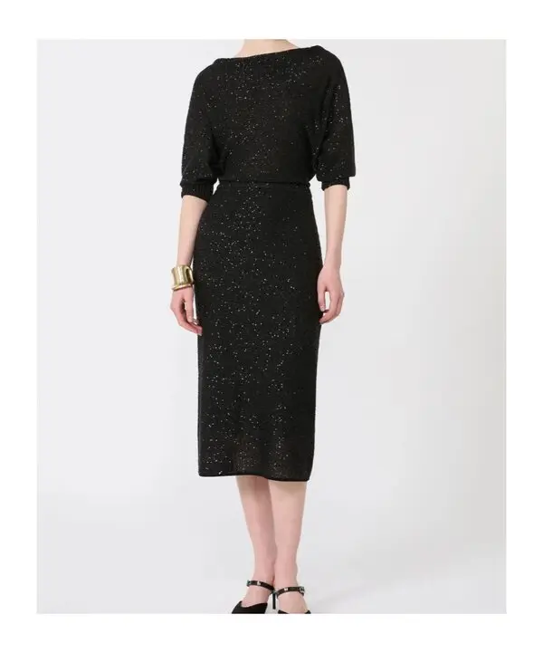 Max Mara Sequin-embellishment Midi Dress