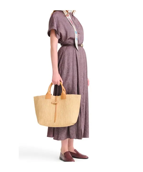 Longchamp Le Roseau L Tote Bag - Nude