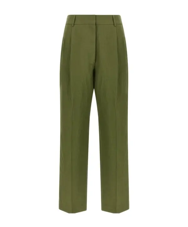 BLAZÉ MILANO Mid Day Sun Fox Pleated Pants - Green