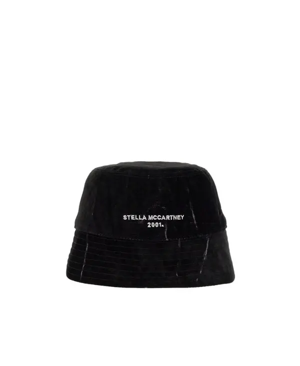 Stella McCartney Embroidered Bucket Hat - Black