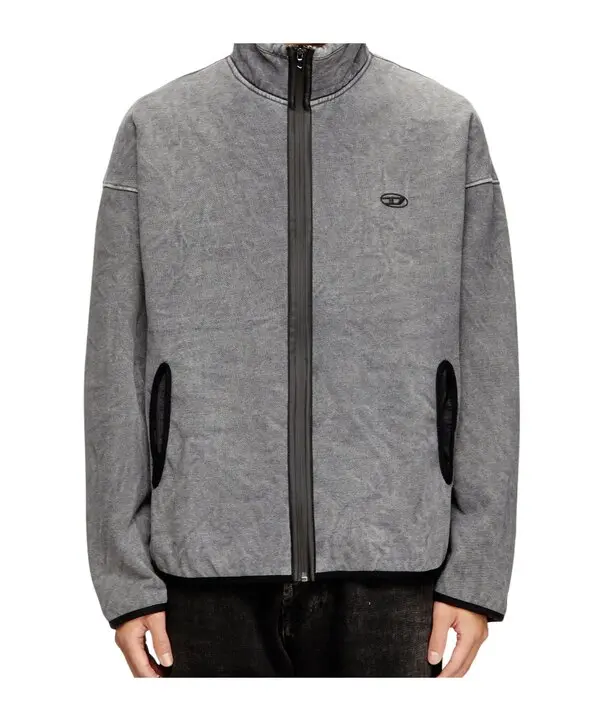 DIESEL® S-baty-new Zip-up Sweatshirt - Grey