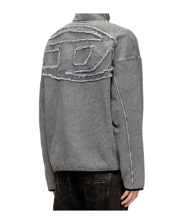 DIESEL® S-baty-new Zip-up Sweatshirt - Grey