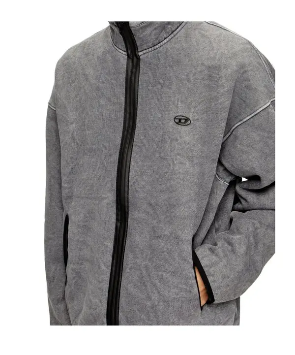 DIESEL® S-baty-new Zip-up Sweatshirt - Grey