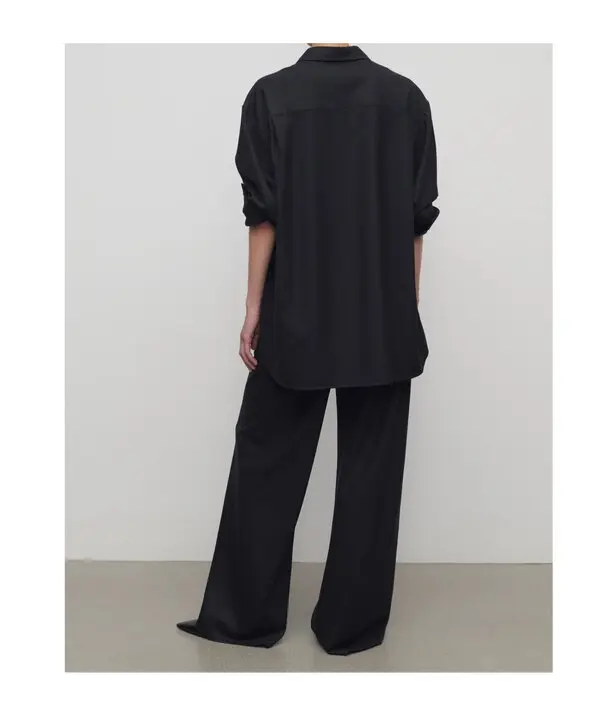 THE ROW Gala Wide-leg Pants - Black