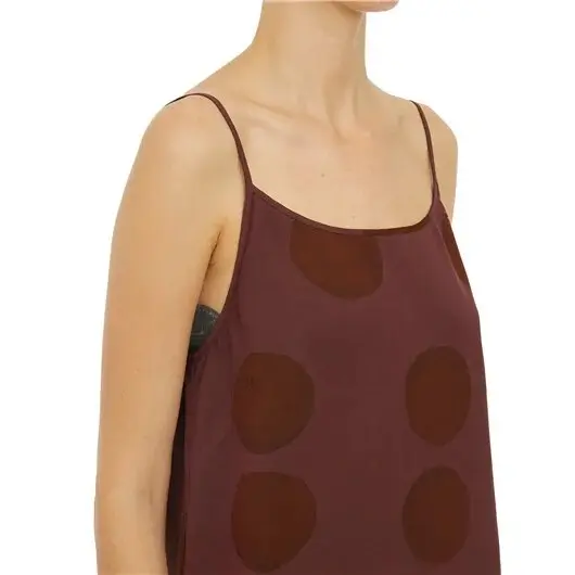 UMA WANG Sleeveless Polka Dot Maxi Dress - Red