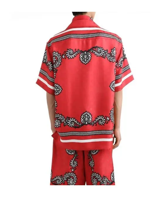 Dolce & Gabbana Dolce Gabbana Bandana Printed Short-sleeved Shirt