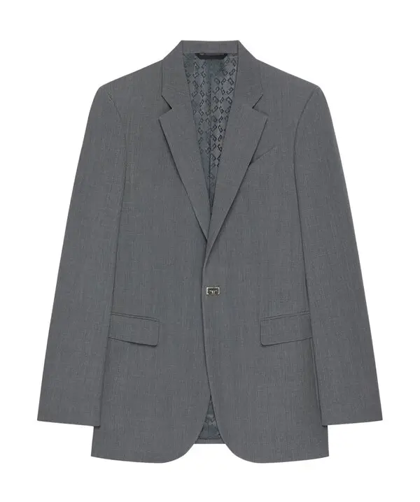 Givenchy 2g Clip Slim-fit Jacket - Medium Gray