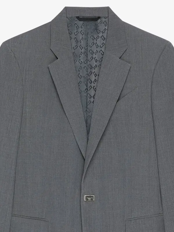 Givenchy 2g Clip Slim-fit Jacket - Medium Gray