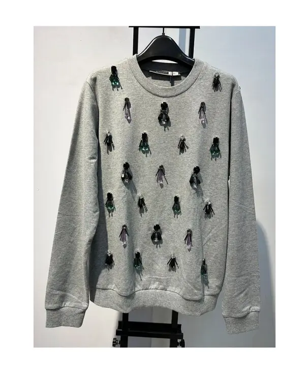 Sportmax Embellished Round-neck Long-sleeve Sweatshirt