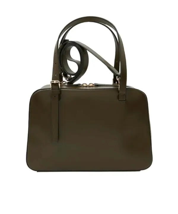 A.p.c. Structured Leather Shoulder Bag