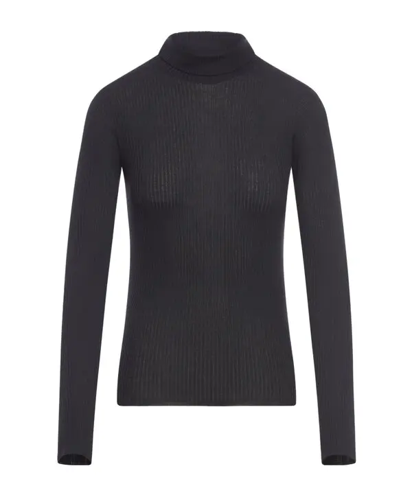 Sportmax Turtleneck Long-sleeved Jumper - Black
