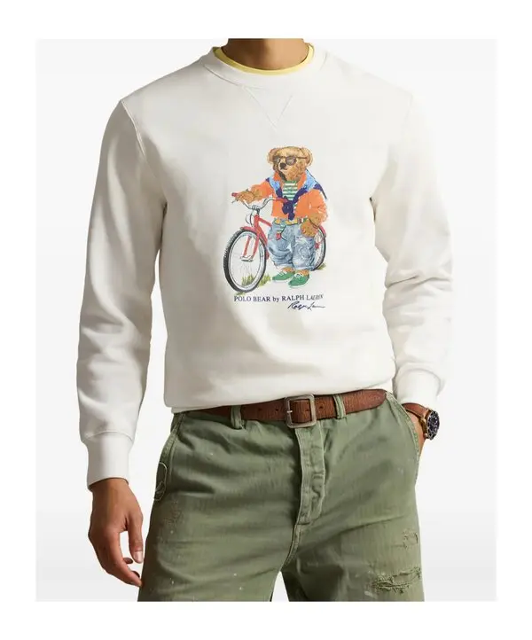 Polo Ralph Lauren Crewneck Sweatshirt With Graphic Detail - White