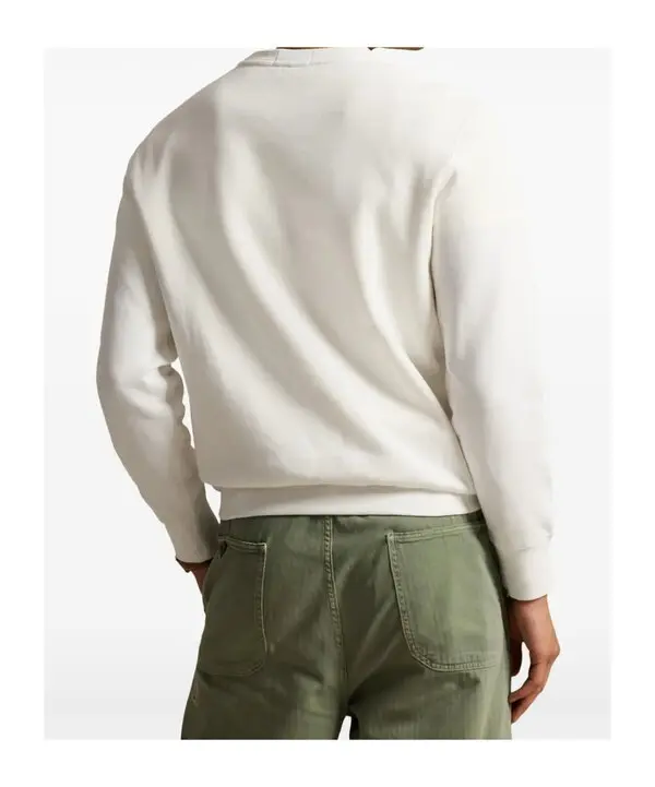 Polo Ralph Lauren Crewneck Sweatshirt With Graphic Detail - White