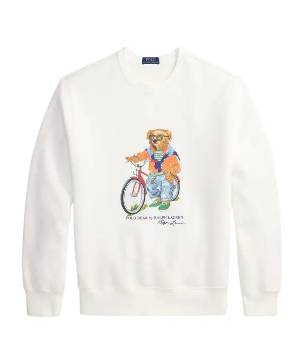 Polo Ralph Lauren Crewneck Sweatshirt With Graphic Detail - White