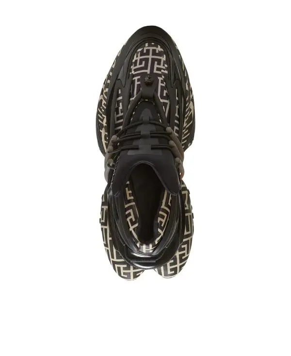 Balmain Unicorn Lace-up Sneakers - Black