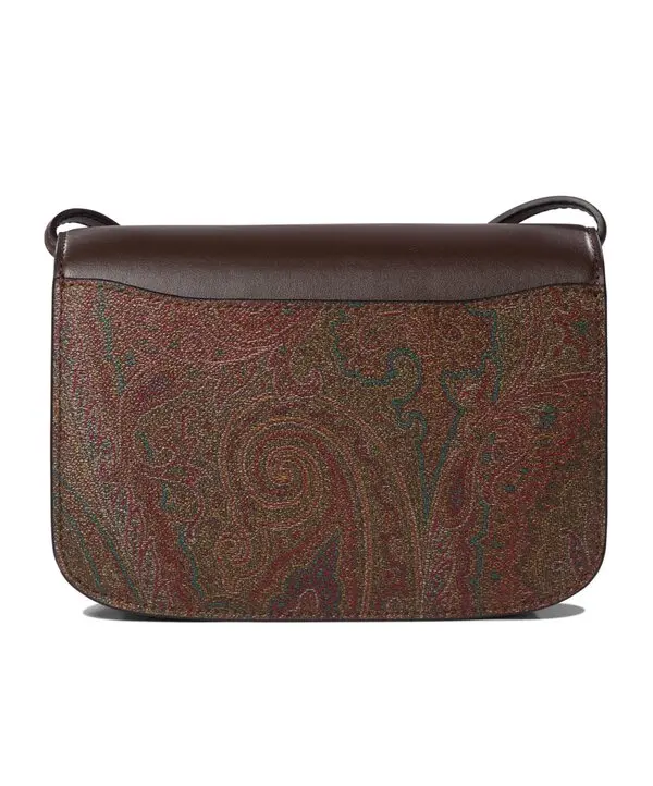 Etro Logo Plaque Shoulder Bag - Brown