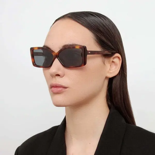 Jacquemus Logo Rectangular Sunglasses - Gray